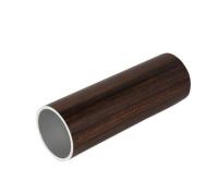 China Wood Grain Aluminum Round Tube 0.75-0.8 Inch Diameter 6063 T5 for Roller Blinds for sale