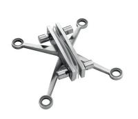 China Stainless Steel Point Fixing Glass Curtain Walls Spider System 26mm 250mm K Spider for sale