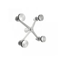 China Stainless Steel 304 4 Way Glass Spider for Curtain Wall Satin Mirror Finish Glass Canopy for sale