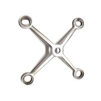 China Stainless Steel 304 4 Way Glass Spider for Curtain Wall Satin Mirror Finish Glass Canopy for sale
