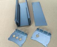 China Sand Acid Oxidation Aluminum Enclosure Heat Sink 48×148×130 mm with PCB Mounting Slots and Custom Modifications for sale