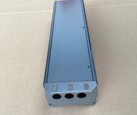 China Sand Acid Oxidation Aluminum Enclosure Heat Sink 48×148×130 mm with PCB Mounting Slots and Custom Modifications for sale
