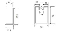China 6063 T5 Aluminium Extruded Sections for Shower Cabins Glass Door 0.7-10mm for sale