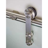 China Frameless Glass Sliding Door Roller Set 304 Stainless Steel for Shower Enclosure Bathroom Barn Glass for sale