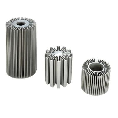 China Extruded Aluminum Heat Sink Profile Sunflower Round Alloy 6063 for LED Cooling for sale