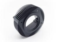 China Black Anodized Aluminum Heat Sink Profile 6005 Extrusion for Shower Industrial Cooling for sale