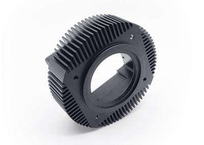China Black Anodized Aluminum Heat Sink Profile 6005 Extrusion for Shower Industrial Cooling for sale