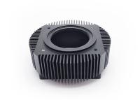 China Black Anodized Aluminum Heat Sink Profile 6005 Extrusion for Shower Industrial Cooling for sale
