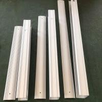 China Anodized Silver CNC Machined Extruded Aluminum LED Light Housing T8 1200mm for sale