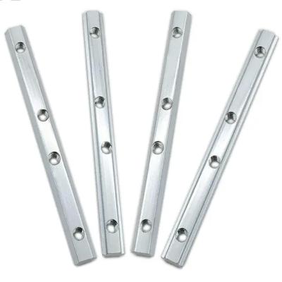 China T Slot Aluminum Extrusion Straight Line Inside Connector Joint Bracket 4xM6 for sale