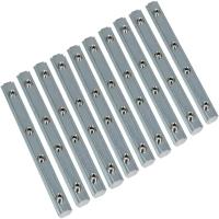China T Slot Aluminum Extrusion Straight Line Inside Connector Joint Bracket 4xM6 for sale