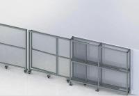 China Extruded Welded Aluminum Profile Wire Mesh Fence 6063-T5 Anodized Machine Guard for sale