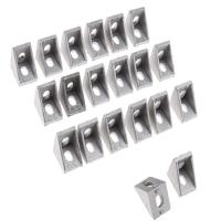 China Custom T8 Aluminum Profile Die Cast Angle Connector Bracket for 8mm Slot Systems for sale