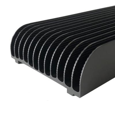 China Custom Aluminum Heat Sink Profile CNC Machined Rectangle T3 T8 104W 38H 370L for sale