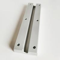 China Anodized CNC Machined Aluminum Plate 6063 T5 Sandblasting Silver 80mm for sale