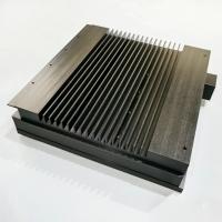 China Black Anodized Custom Aluminum Heat Sink Enclosure CNC Machined AL 6063 T5 for sale