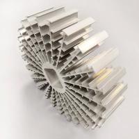 China Radial LED Aluminum Heatsink Extrusion Profile Round AL 6063 T5 100mm Width for sale