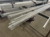 China Extruded Aluminum Round White Coated Tube 50mm OD for Flag Pole 250mm Length for sale