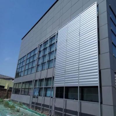 China T8 Aluminum Louver Roof with 15-20 dB Sound Reduction and 18-45° Temperature Control for Building Sunshade for sale