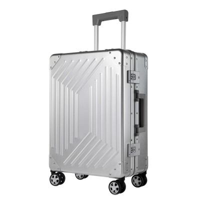 China 24 Inch Full Aluminum Alloy Luggage Case Set Lightweight Trolley Travel Suitcase for sale