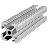 China 20mm x 20mm T Slot Aluminum Extrusion Profile Anodized Black Linear Rail Guide Frame for CNC Machine for sale