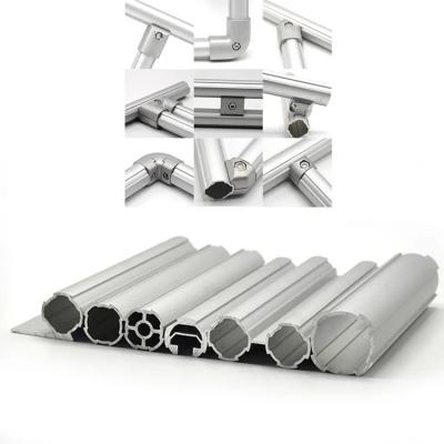 China Industrial 28mm OD Aluminium Alloy Lean Tube 4m Length for Automation Equipment Assembly for sale