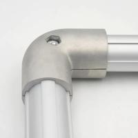 China 90 Degree Aluminum Alloy Right Angle External Joint Industrial Casting 40x40mm for sale