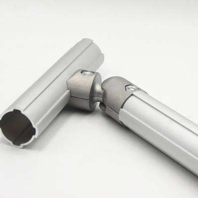 China Aluminum Alloy Fixed Inner Joint Connector for Lean Tube 180 Degree Industrial for sale