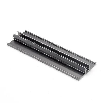 China Rustproof Aluminium Profiles For Partition Wall Curtain Cuttable Metal Texture for sale