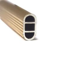 China T8 Alloy 6063 Aluminum Clothes Hanging Pipe Polished Wardrobe Rail 1.2mm for sale