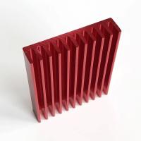 China Red Anodized Aluminum Heatsink 45x55x10mm for Raspberry Pi PCB Cooling AL6063 T5 for sale