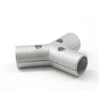 China Y Shape Fastener D28 Fixed Support Pipe Connector for Aluminum Profile 28mm Tube for sale