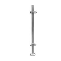 China 316 Stainless Steel Bar Railing Post for Exterior Stair Balustrade Glass Balcony Railing 50mm for sale