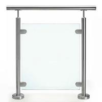 China 316 Stainless Steel Bar Railing Post for Exterior Stair Balustrade Glass Balcony Railing 50mm for sale