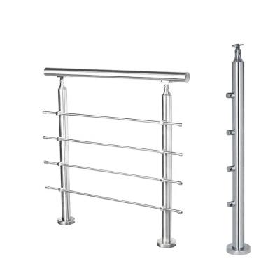 China 304 Glass Railing Post For Exterior Stair Balustrade Balcony Railing for sale