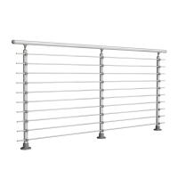 China 304 Stainless Steel Glass Railing Post for Exterior Stair Balustrade Balcony Railing 42mm for sale