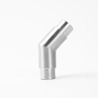 China Stainless Steel 304 316 135 Degree Fix Elbow Handrail Fittings for Staircase Balcony Railing for sale