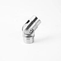China Stainless Steel 304 Adjustable Elbow Handrail Fittings for Balustrade Staircase Balcony for sale