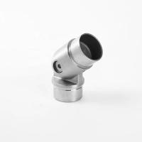 China Stainless Steel 304 Adjustable Elbow Handrail Fittings for Balustrade Staircase Balcony for sale