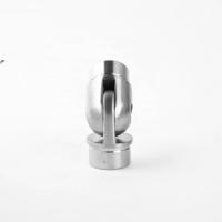 China Stainless Steel 304 Adjustable Elbow Handrail Fittings for Balustrade Staircase Balcony for sale