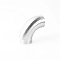 China 316 Round Edge Elbow Handrail Fittings Railing 90 Degree For Balustrade Staircase Balcony for sale