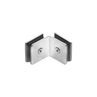 China 90 Degree Stainless Steel Glass Clip for Shower Door Wall Enclosure 8-12mm for sale