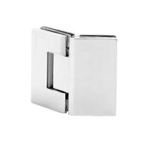 China Stainless Steel 304 135 Degree Shower Door Hinge 8-12mm Glass Brushed Finish for sale
