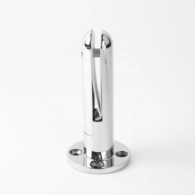 China Base Plated Round Glass Spigot Stainless Steel 304/316/2205 with Holes for Railing Pool Fencing - 30 Day Delivery for sale
