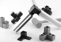 China Aluminum Rectangle Square Tube Shelf Brackets 6000 Series T5 T6 Custom Length for sale