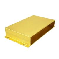 China Custom Golden Extruded Aluminum Enclosure Box 6063 T5 for Electronic Housing for sale