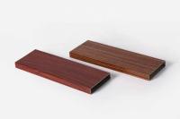 China 6063 Powder Coating Wood Grain Aluminium Square Tube Profile 40um-120um for Furniture Decoration for sale