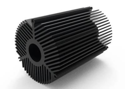 China OEM Aluminum Extrusion LED Heat Sink Round Enclosure 70mm x 100mm for sale