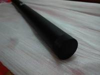 China Black Anodized Aluminum Tube OD50 ID48.5 Threaded Ends with Cap Custom Length 6063 for sale