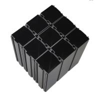 China Aluminum Extrusion Profile Power Supply Case 6063 Alloy Anodized Finish Square Tube Shell for sale